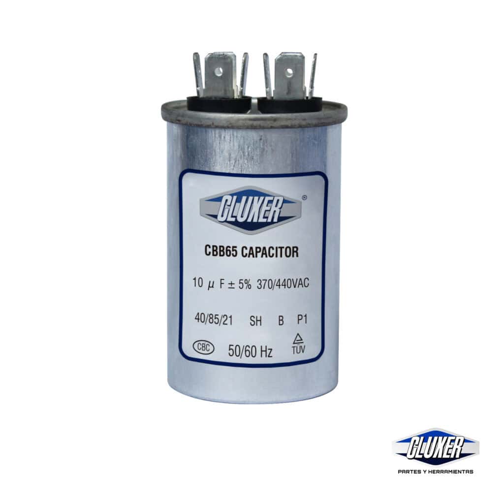 Capacitor de Trabajo 10Mf, Dual 440-370vac Mod: CXC44010
