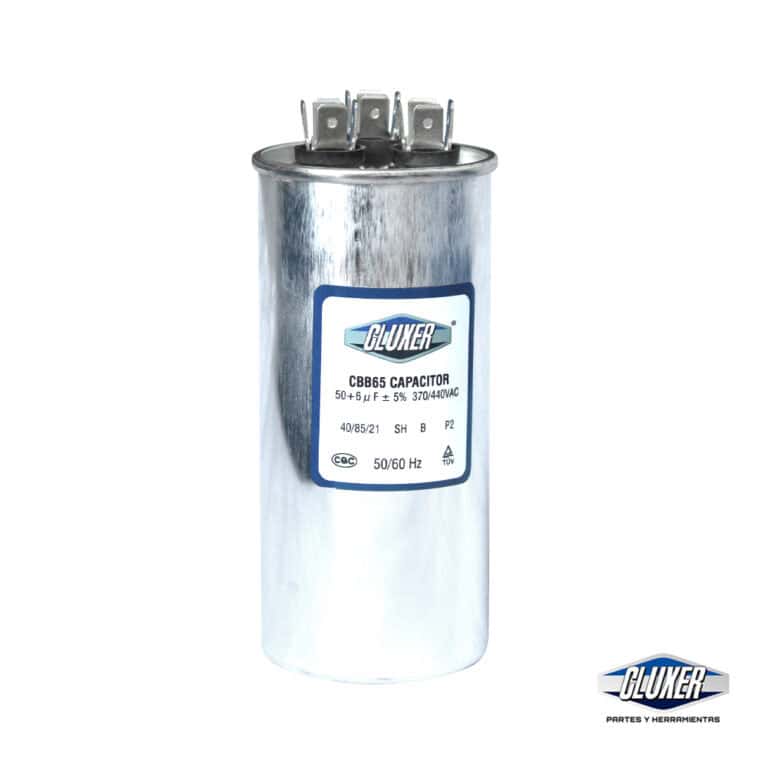 Capacitor de Trabajo 50/6Mf, Dual, Mod: CXC440506, CLUXER