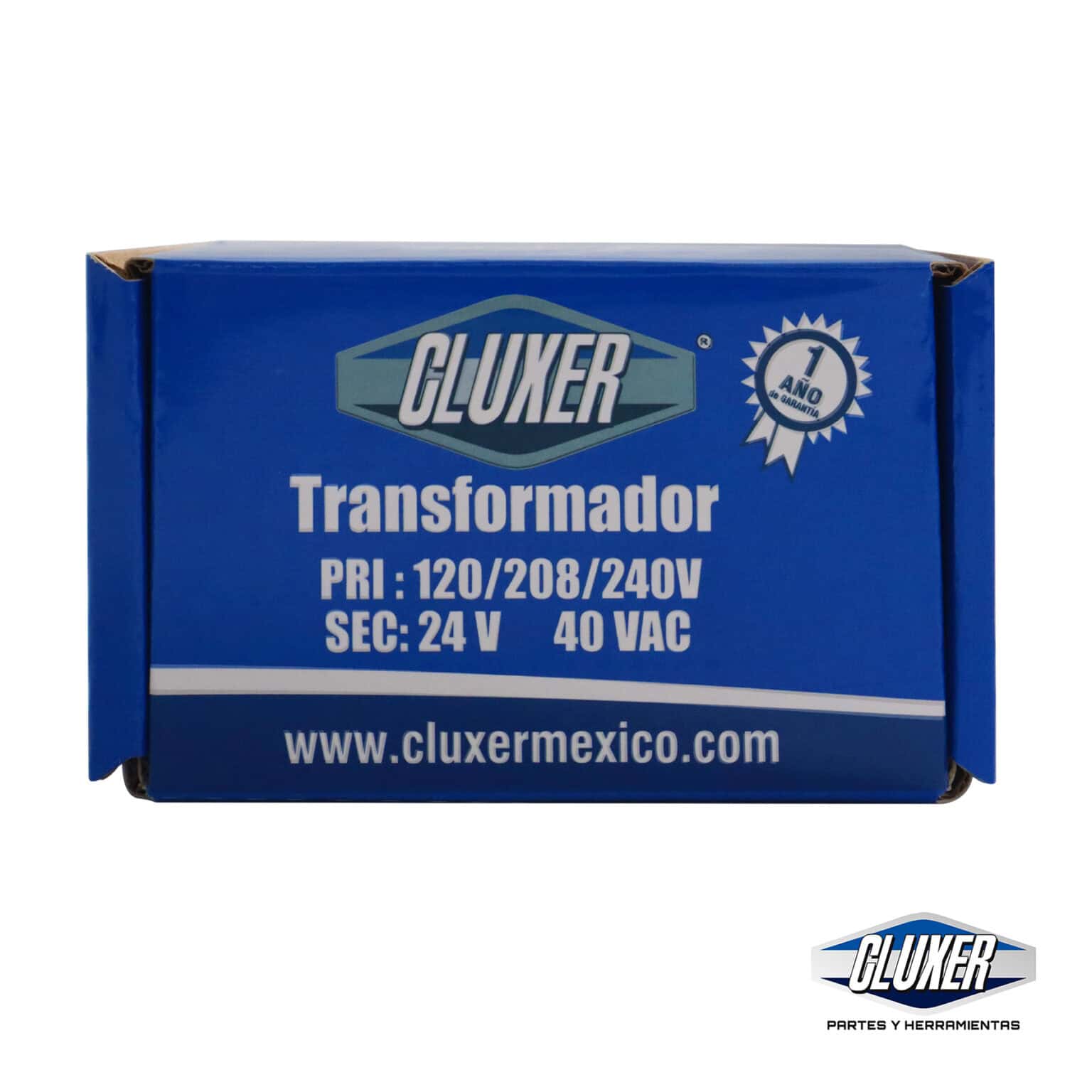 Transformador CLUXER 120V/208V/240V a 24V 40VAC Modelo: CXTR40