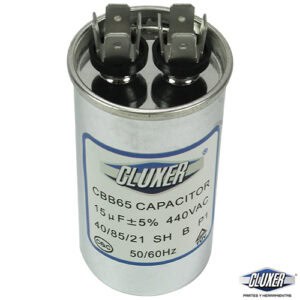 Capacitor de Trabajo 15Mf, Dual 440-370vac, Mod: CXC44015